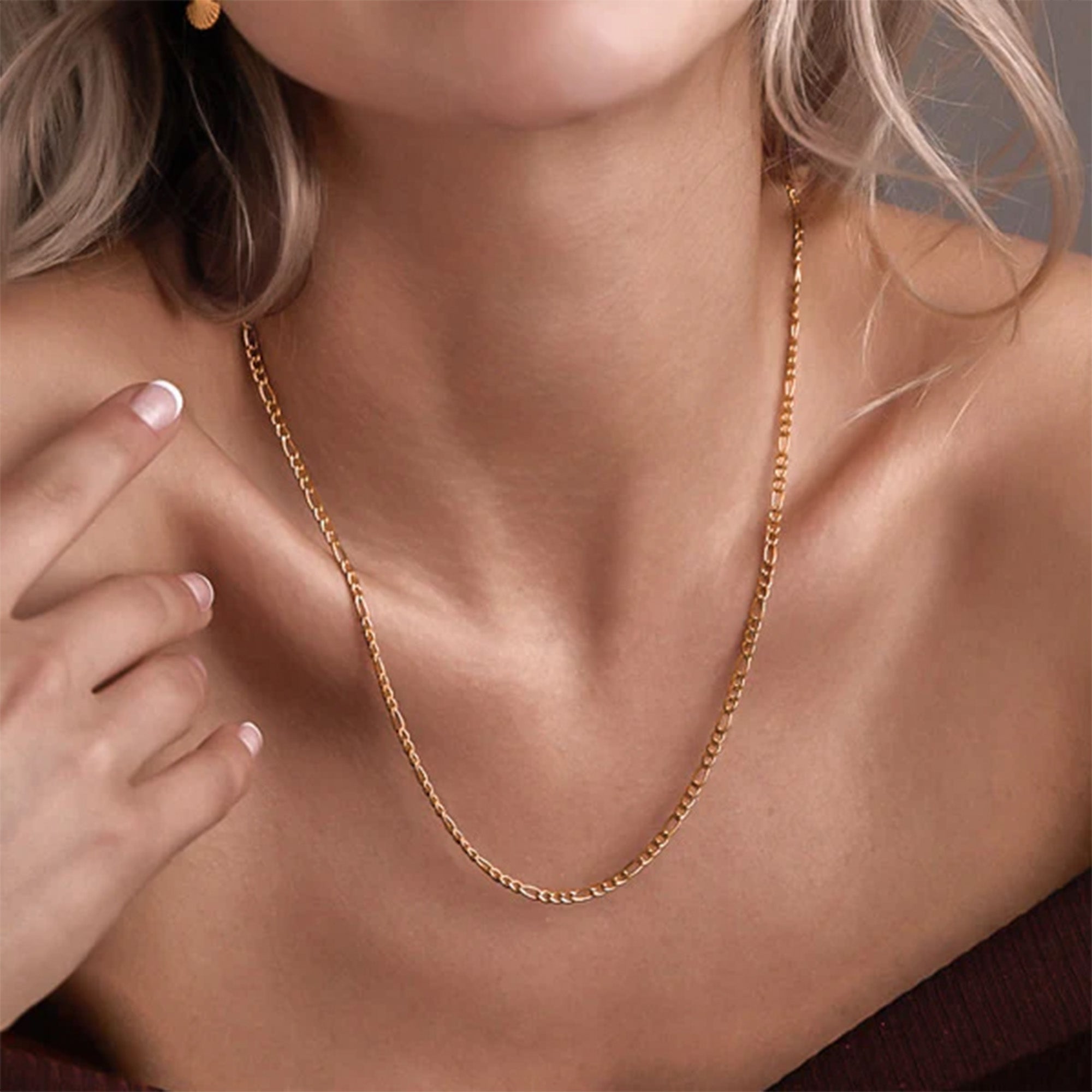 Womens 3mm Figaro Necklace Chain Colton James South Africa