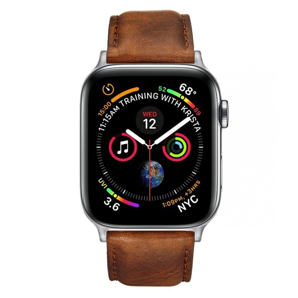Traditional Italian Leather Straps for Silver Apple Watch (All Sizes ...